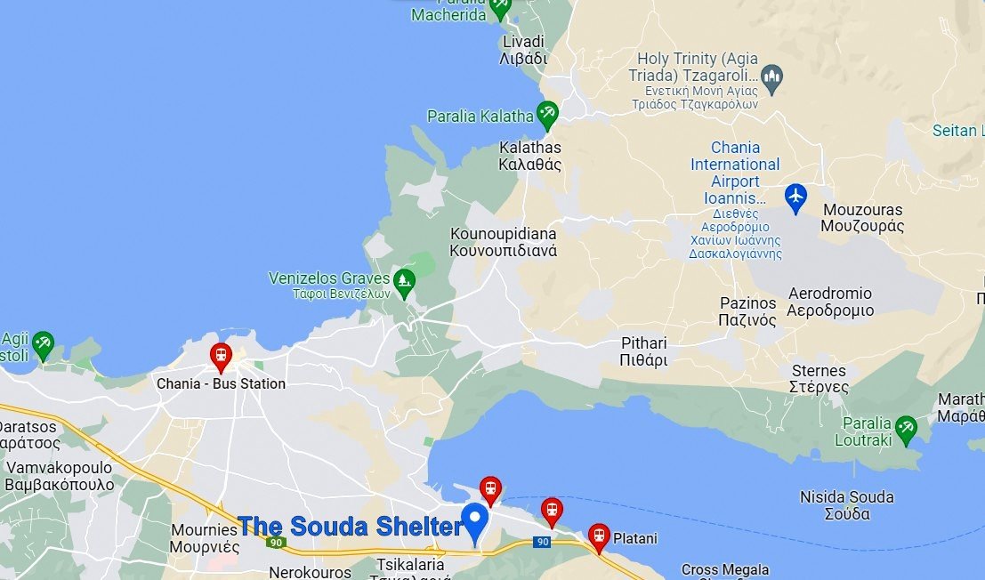 Where to find us - The Souda Shelter